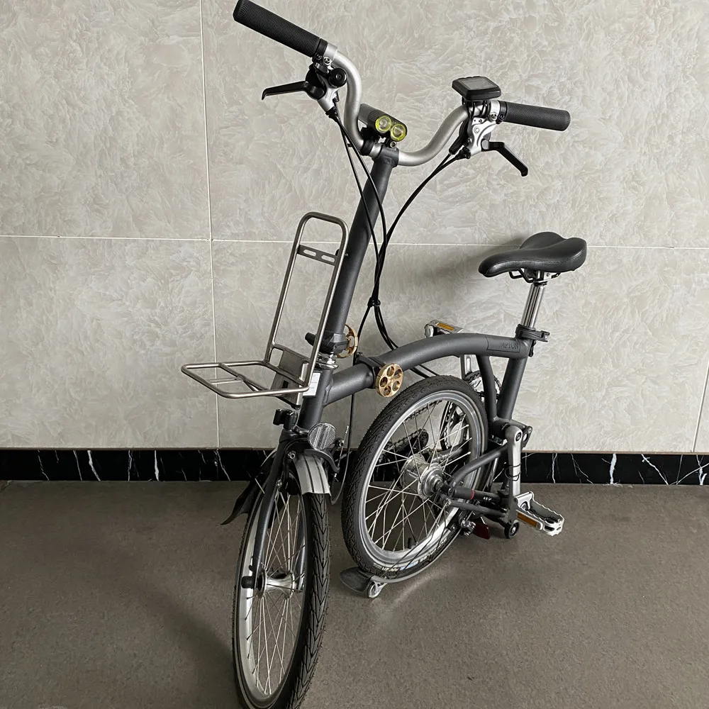 Titanium-alloy-Front-Rack-for-Brompton-Bicycle-Super-Lightweight-for ...