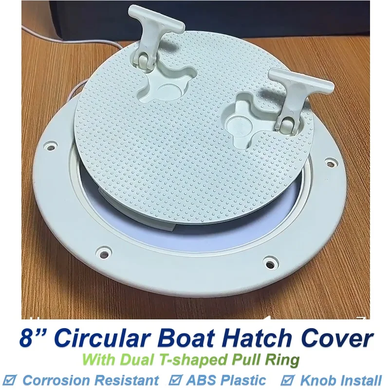 Circular-Boat-Hatch-Cover-Dual-T-shape-Pull-Ring-ABS-Deck-Plate ...