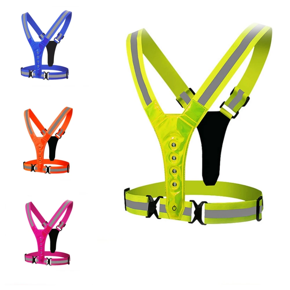 New-LED-Reflective-Tank-Top-Night-Running-Reflective-Clothing-Sports ...