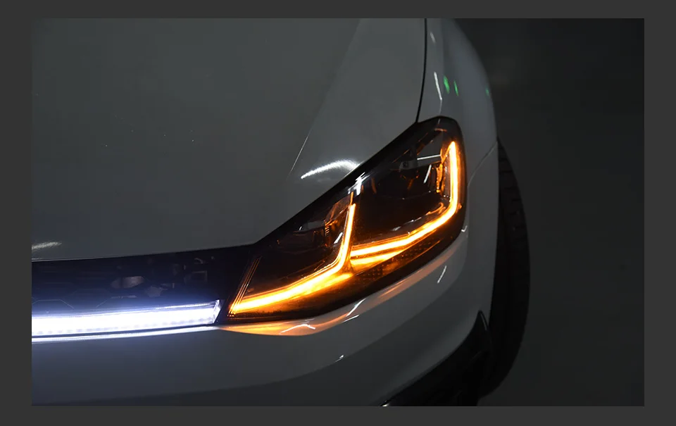 Car Lights for VW Golf 7 LED Headlight Projector 2013-2020 Golf 7.5 ...