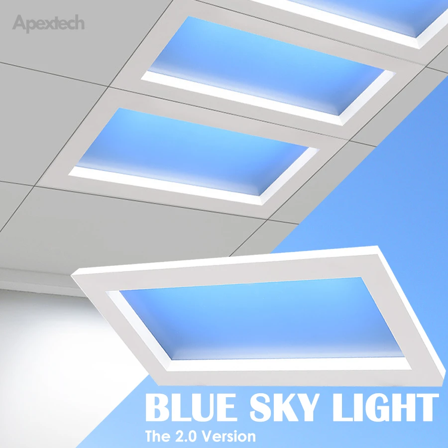 2-0-Version-Blue-Sky-Light-Home-Decoration-LED-Ceiling-Light-Simulated ...