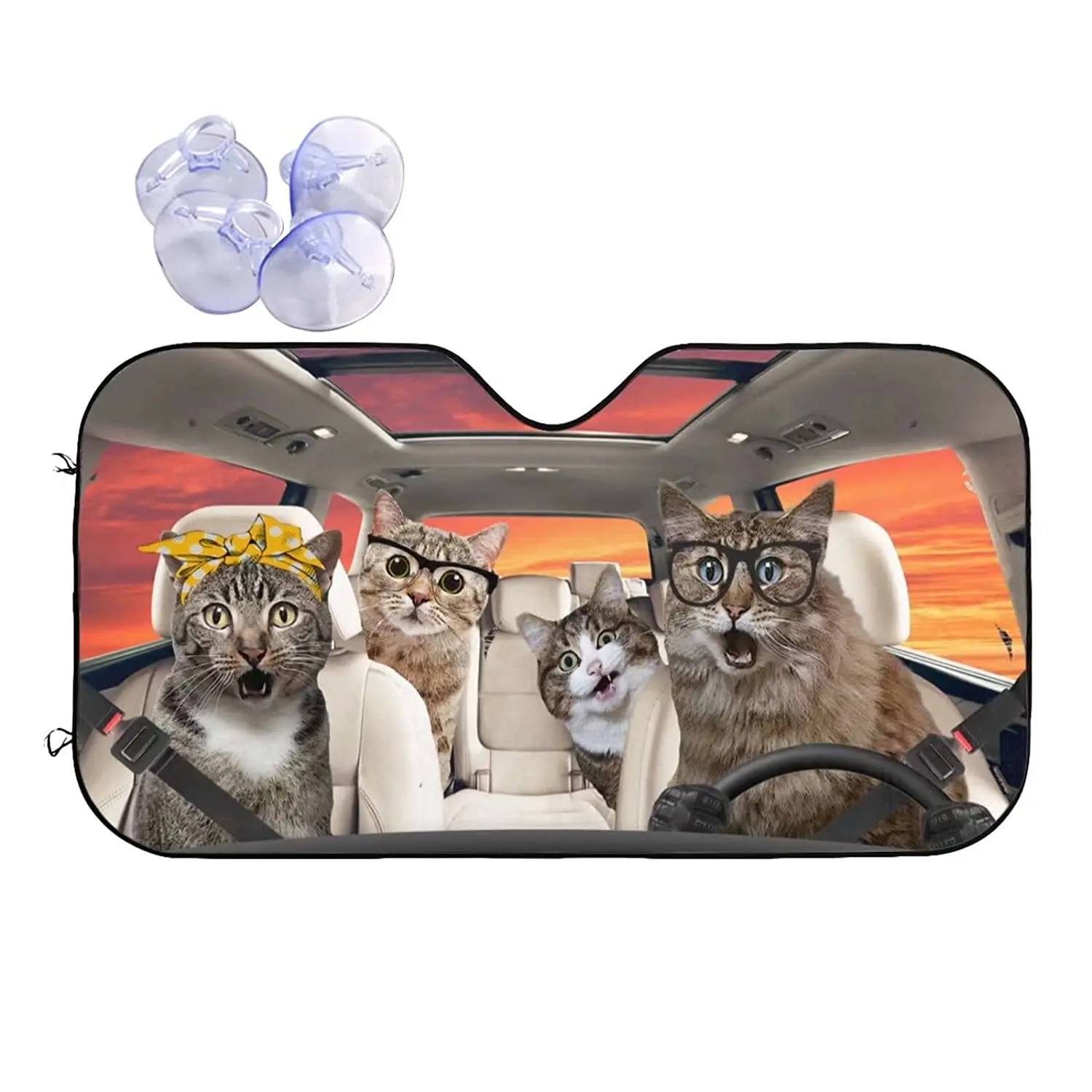 Funny-Cat-Driving-Auto-Windshield-Sun-Shade-Pet-Cat-Foldable-Sun-Visor ...