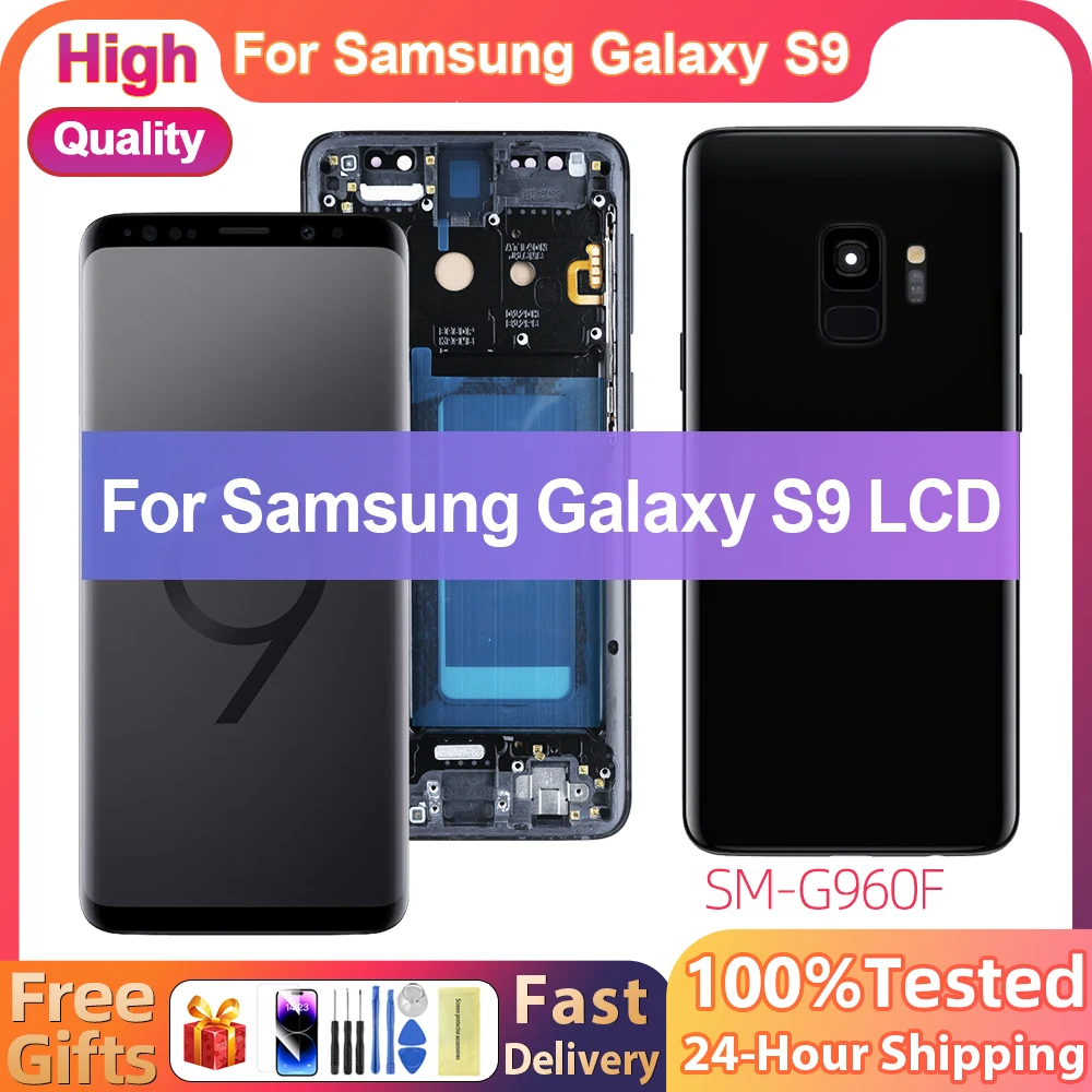 100-Tested-Display-For-Samsung-Galaxy-S9-LCD-With-Digitizer-Touch ...