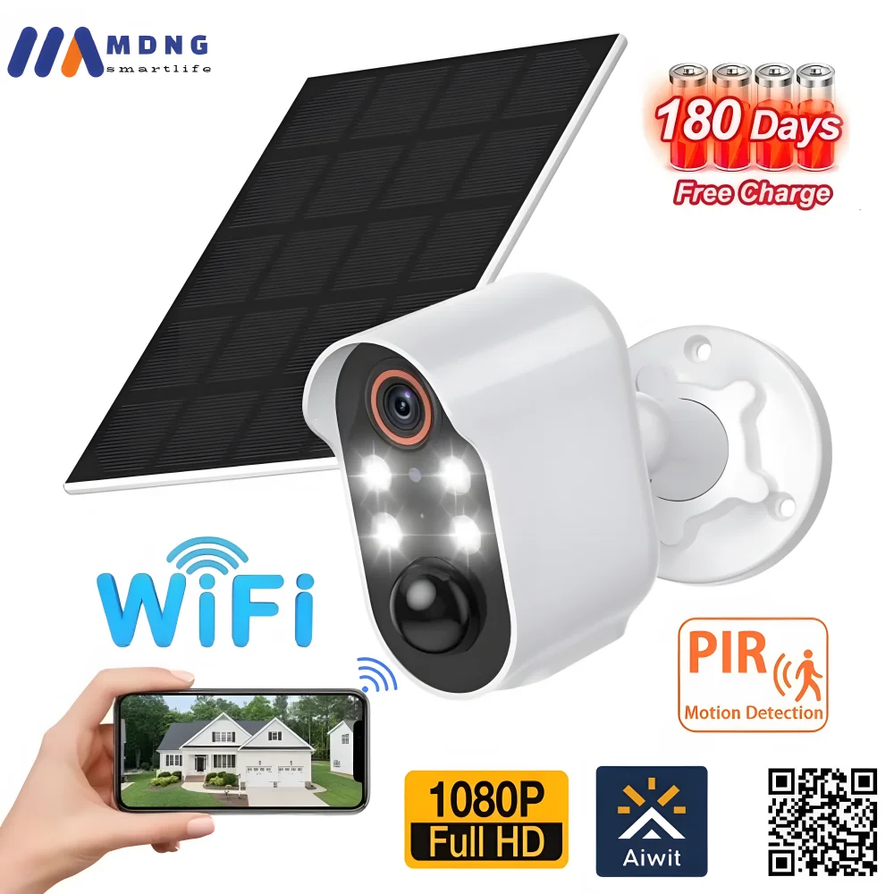Wireless-1080P-Surveillance-Solar-Battery-Camera-WiFi-CCTV-Security ...
