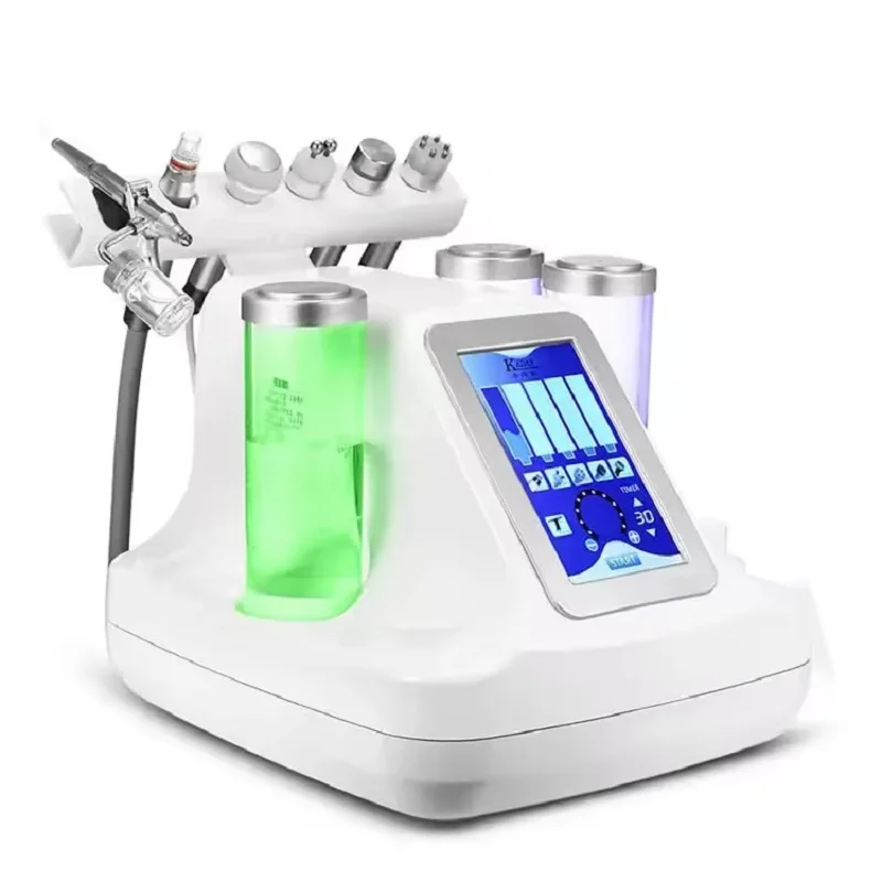 6 in 1 Professional Ultrasonic Facial Machine Micro Bubble Hydra ...