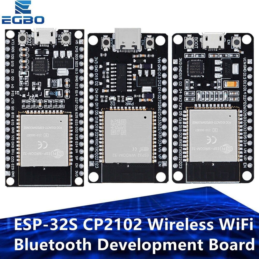 ESP32-ESP-32-ESP32S-ESP-32S-CP2102-Wireless-WiFi-Bluetooth-Development ...