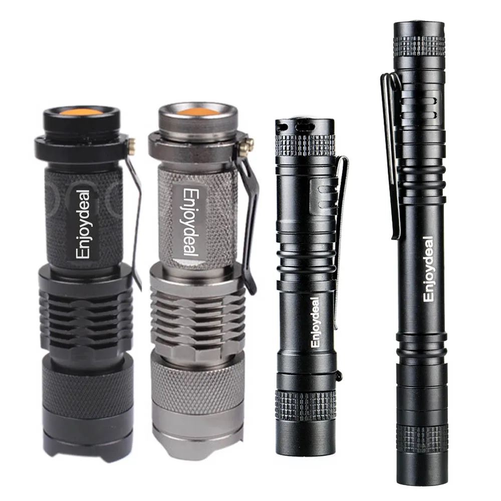 Mini-Tactical-Flashlight-2000Lumen-LED-torch-Clip-Portable-Penlight ...