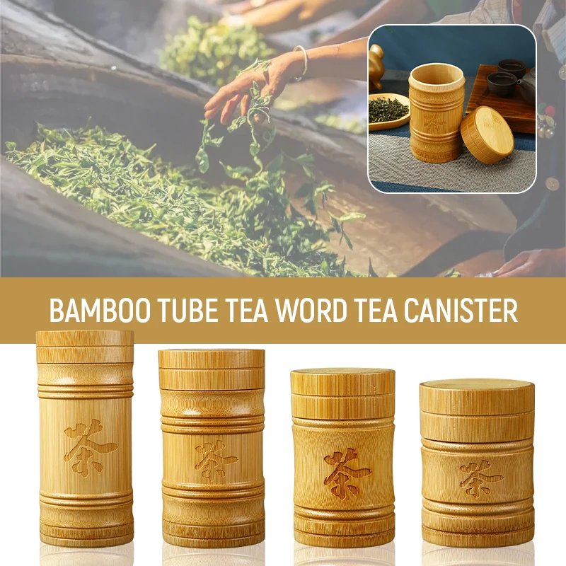 Portable-Lightweight-Bamboo-Tea-Jar-Mini-Tea-Tin-Tea-Organizer-Storage ...