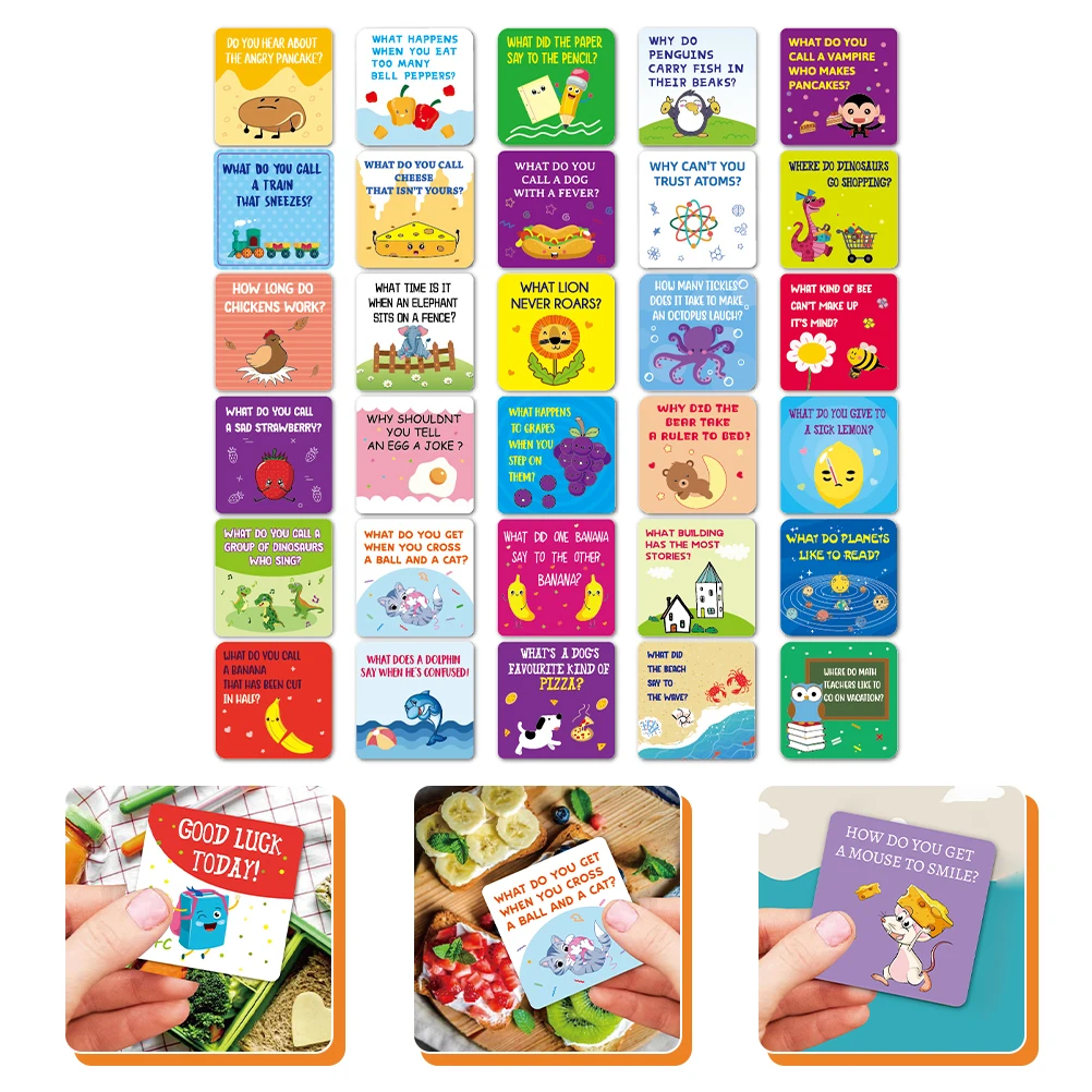 60PCS-Lunchbox-Two-sided-Cartoon-Joke-Cards-Teenager-School-Parties ...