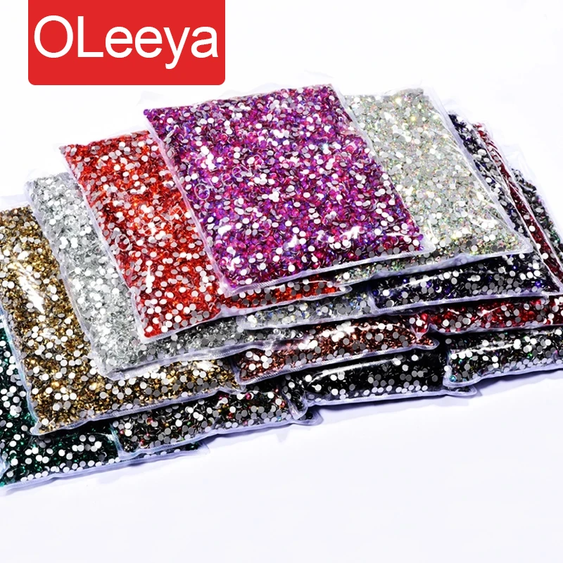 14400pcs Wholesale Flatback Crystal Ab Non Hotfix Rhinestones In Bulk ...