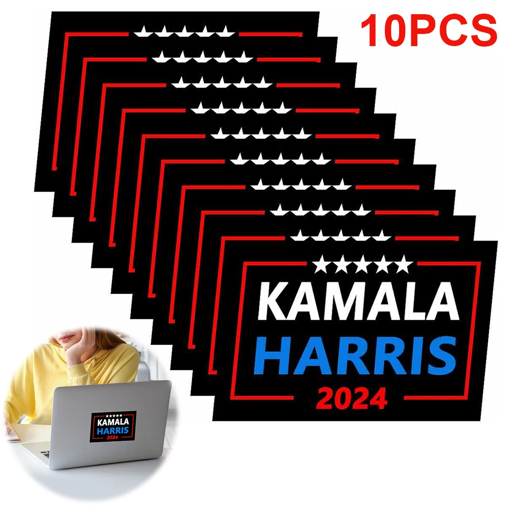 10Pcs-2024-President-Campaign-Stickers-Versatile-Harris-Laptop-Bumper ...