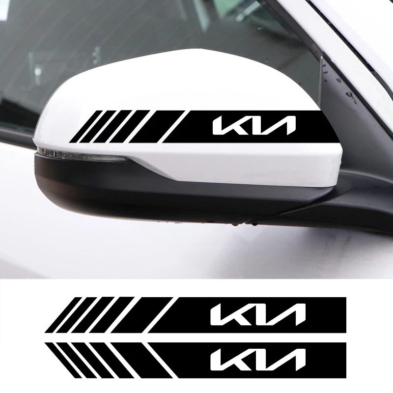 2Pcs-Car-Rearview-Mirror-Vinyl-Stickers-For-KIA-Ceed-Forte-K9-Optoma ...
