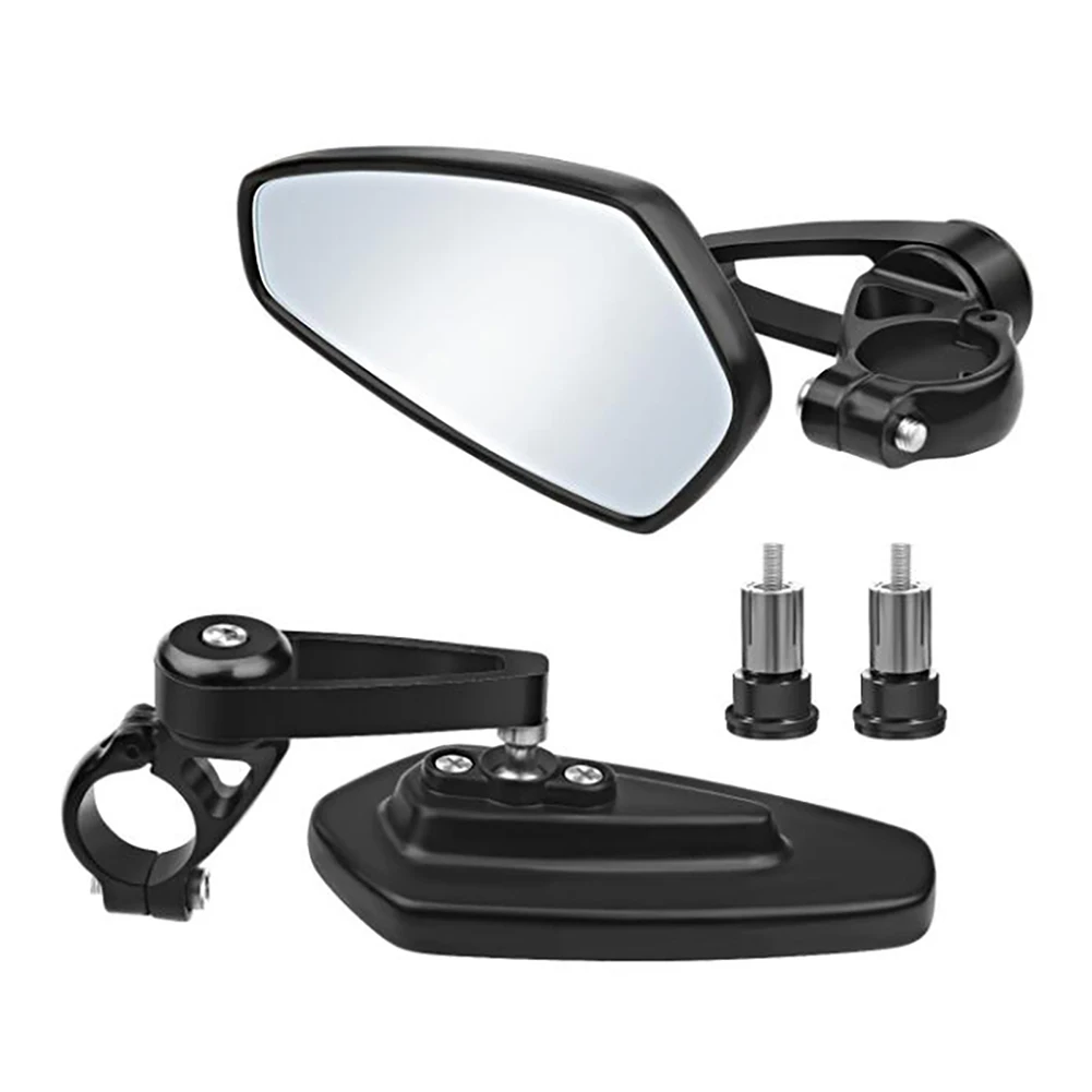 Universial-7-8-22mm-Handlebar-Side-Rearview-Mirrors-Aluminum-Bar-End ...