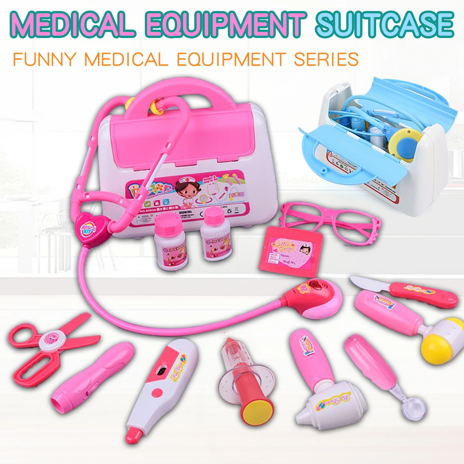 Children's 16 Piece Set With Sound And Light Medicine Box, Doctor And ...
