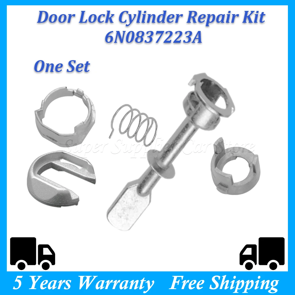 1-set-Door-Lock-Cylinder-Repair-Kit-For-VW-POLO-6N1-6N2-1997-2002-Front ...