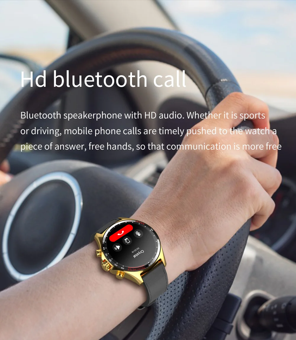 SK27 Business Smart Watch Men 1.58inch Bluetooth Call Compass NFC ...