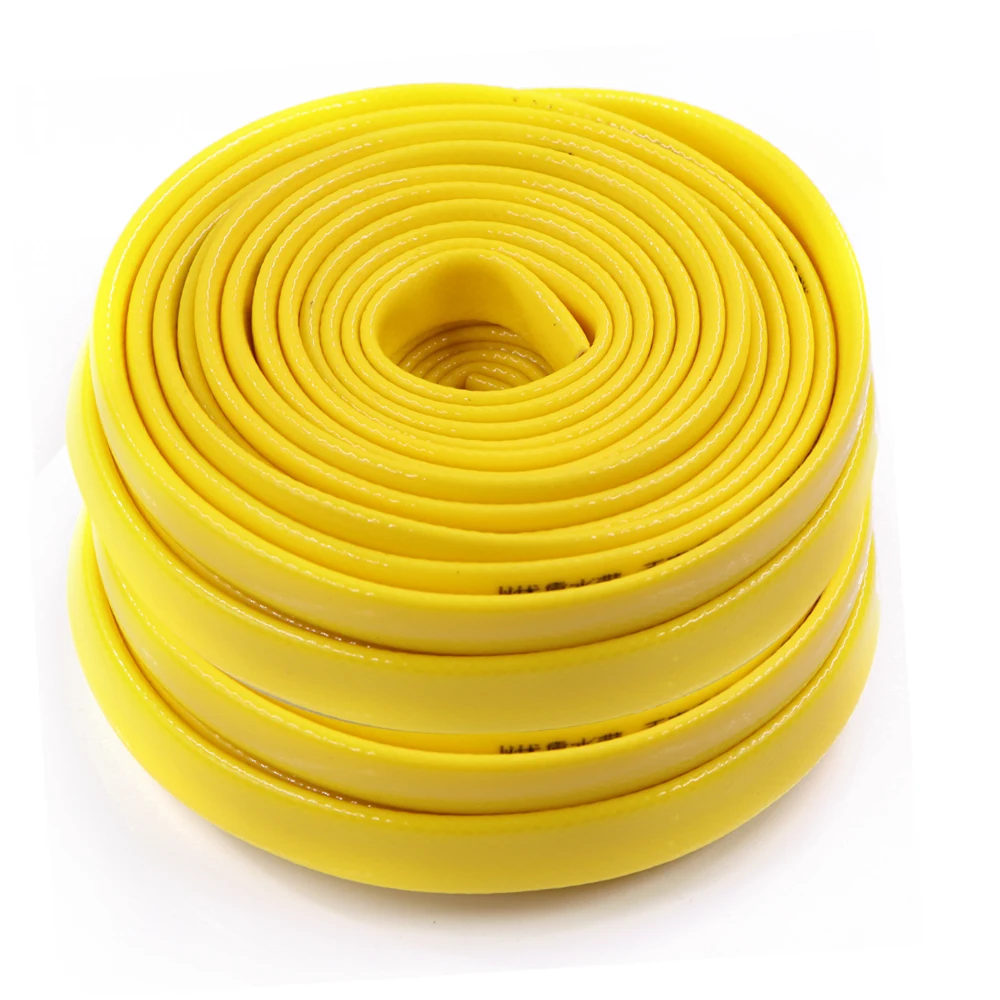 5M-20m TPE Yellow Blue 1/2”Flat Water Hose Outdoors Cold-resistanc for ...