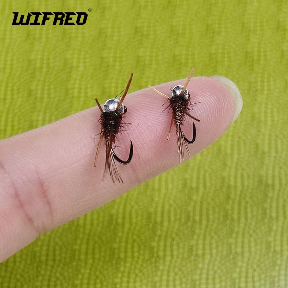 Wifreo 4PCS #14 #16 Rubber Legs Jig Stonefly Nymph Barbless Fly Fishing ...