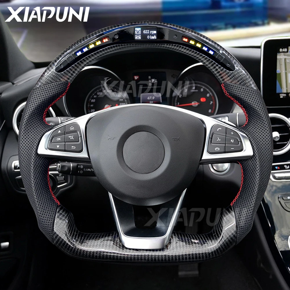 Led Steering Wheel For Benz Mercedes Amg C63 W212 W205 W204 W213 2009 ...