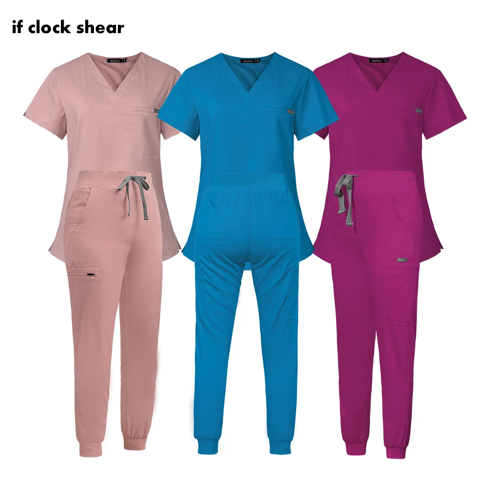 Short-Sleeved-Scrubs-Suit-Medical-Uniform-Suit-Overalls-Stomatologist ...