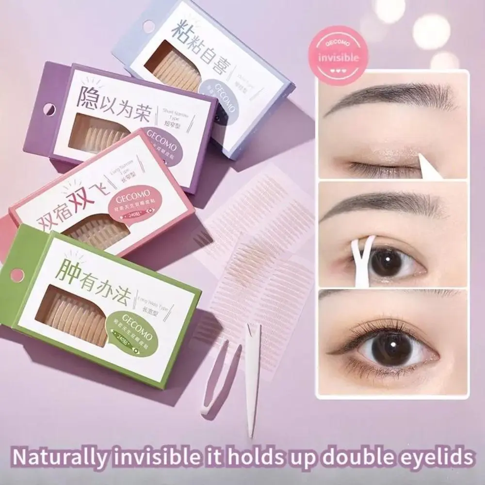 240Pcs-Mesh-Type-Double-Eyelid-Tape-Natural-Big-Eye-Waterproof-Lace ...