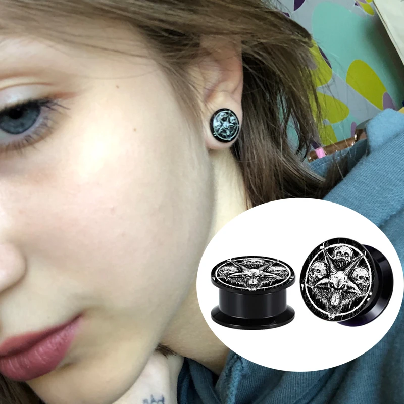 1PC-Claw-Ghost-Ear-Plug-Piercing-Jewelry-Auricle-6-16mm-Ear-Enlargement ...