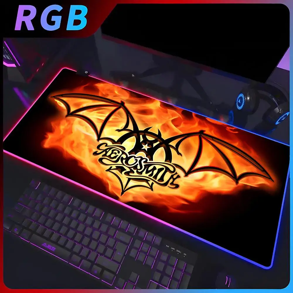 Aerosmith-Rock-Cool-Mouse-Pad-RGB-Large-Gaming-Computer-Keyboard-LED ...