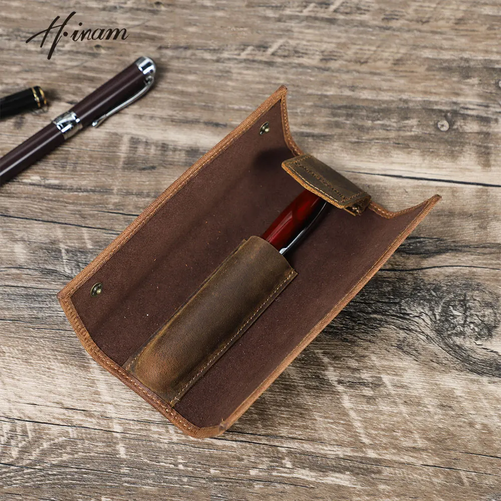 Genuine-Leather-Handmade-Retro-1-2-Slots-Pen-Pencil-Roll-Case-Travel ...