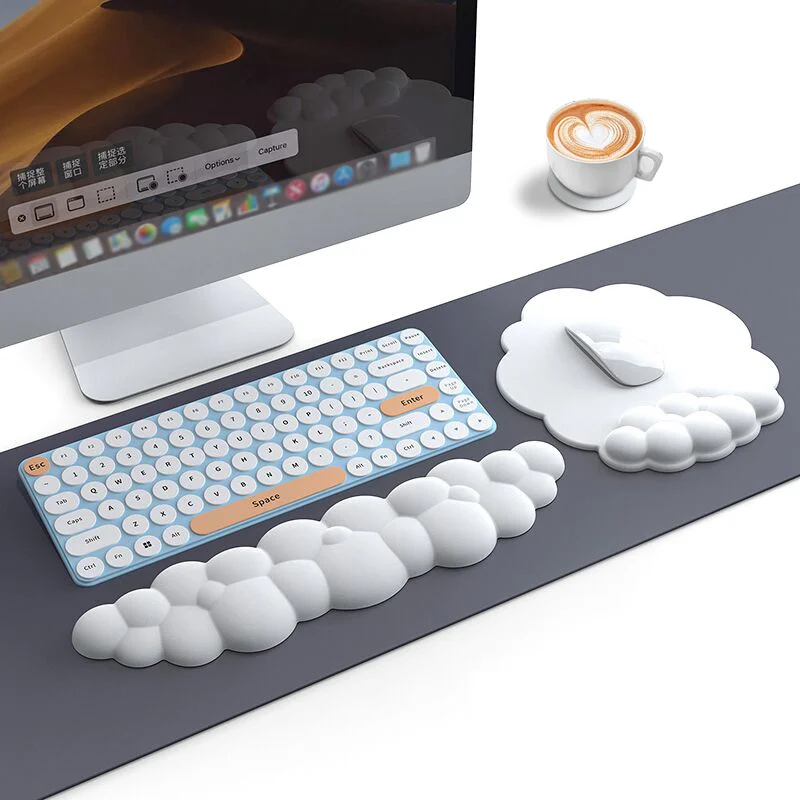 Cloud-Mouse-Pad-Wrist-3-piece-set-ergonomic-design-effective-relief-of ...