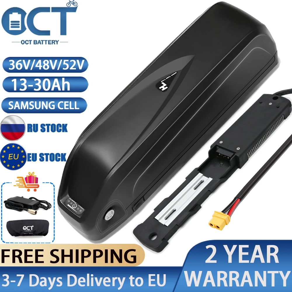 48V 20Ah 36V 52V 28Ah Hailong Ebike Li-ion Battery Samsung Cell Electric Bike Downtube Batteries ...