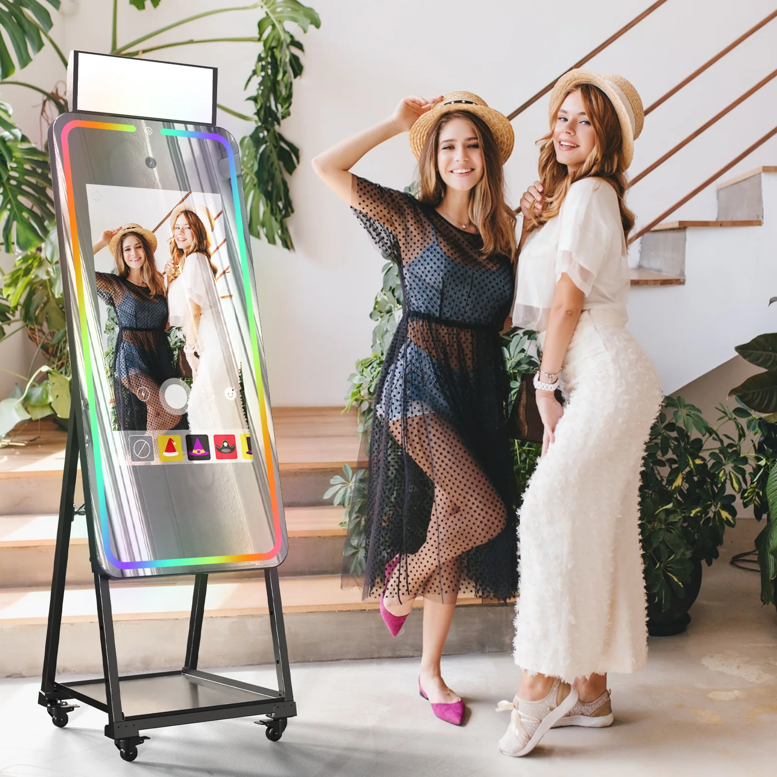 NEW-32inch-Touch-Screen-Photobooth-Portable-Mirror-Magic-Photo-Booth ...