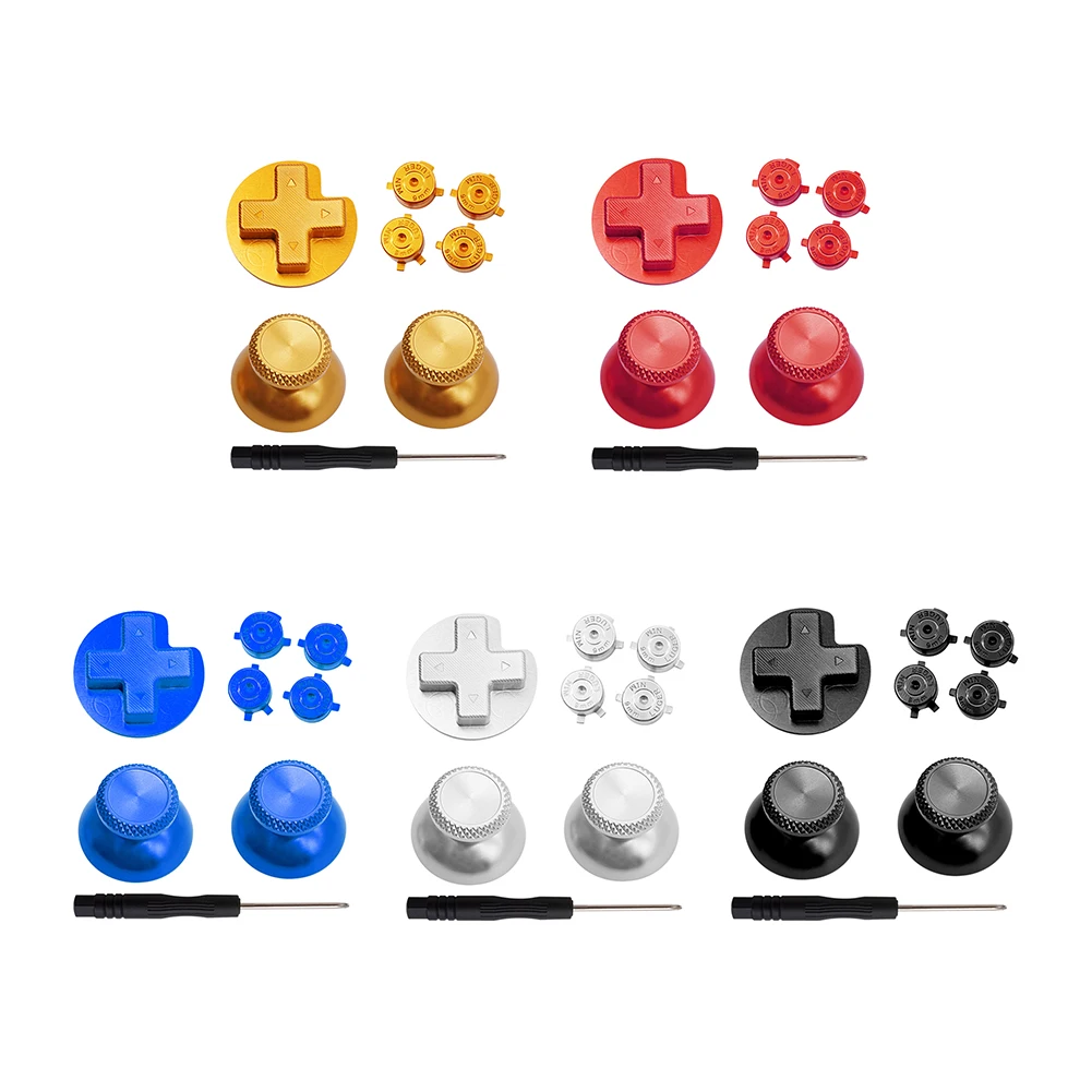Metal Thumb Sticks Replacement Gamepad Button Set For Nintendo Switch Pro Controller Trigger