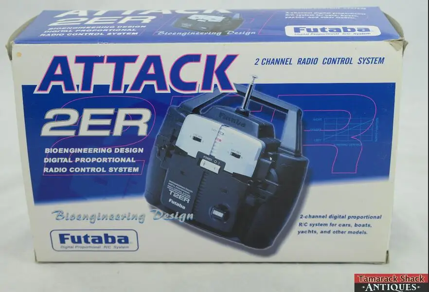 Futaba 2er 2ch Tx 27mhz & Receiver Combo 2 Channel Digital Proportional ...