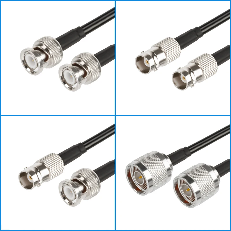 Fiche mâle BNC vers UHF PL259,connecteur femelle SO239 vers BNC mâle,criAJRG58,borne de câble ...