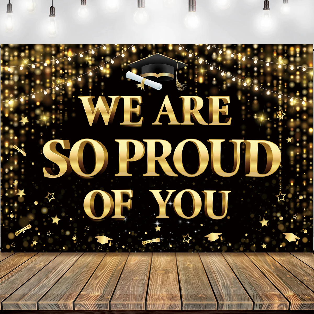Happy-Graduation-Theme-Background-Congrats-Grad-Backdrop-BoothBanner ...