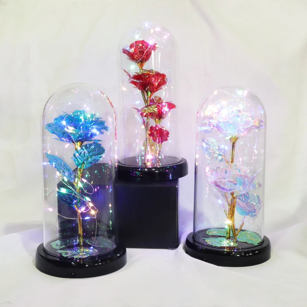 LED-Enchanted-Galaxy-Rose-Eternal-Flower-with-Fairy-String-Lights-In ...