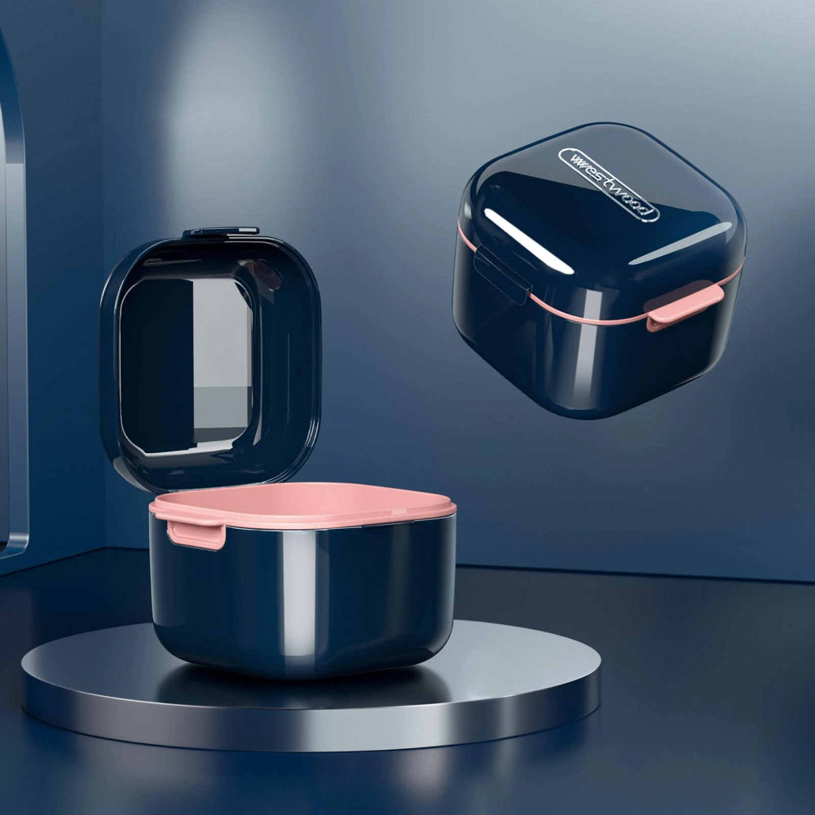 Denture Case With Strainer Basket Complete Clean Care False Teeth ...