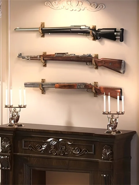 Wall Mounted Gun Racks Vertical Folding Gun Rack Portable 10 Rifle ...