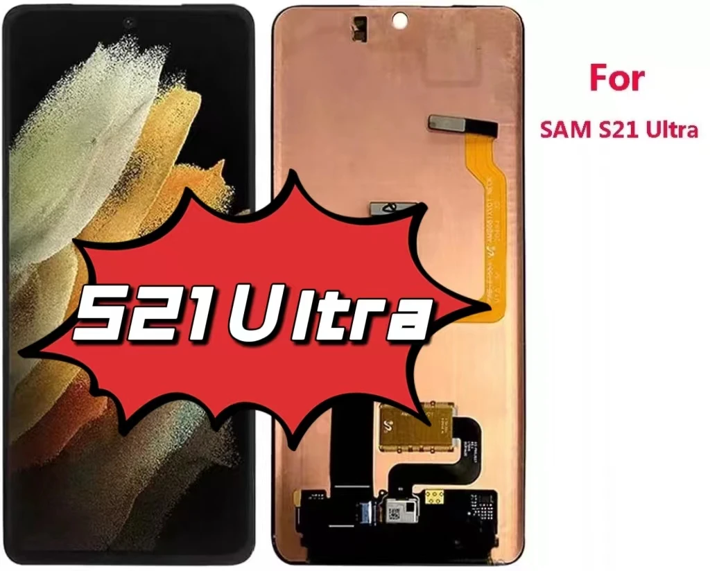 Original-s21Ultra-LCD-for-Samsung-Galaxy-S21Ultra-5G-G998F-SM-G998A ...