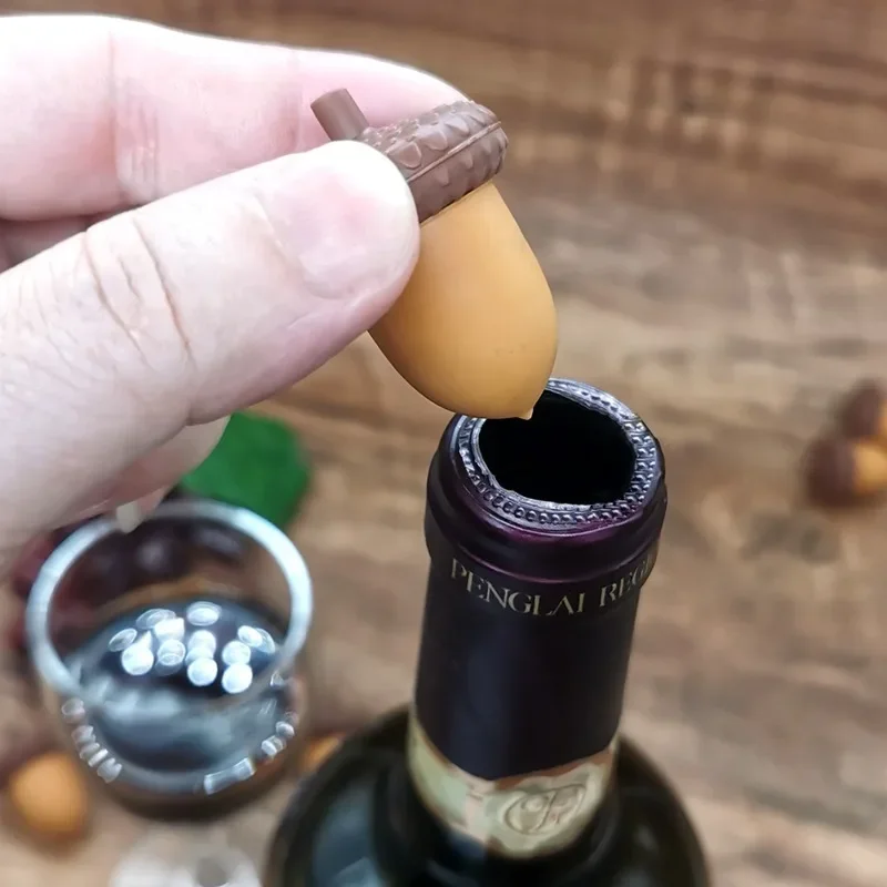 New-acorn-mini-bottle-Silicone-pine-cone-Champagne-home-red-wine-wine ...