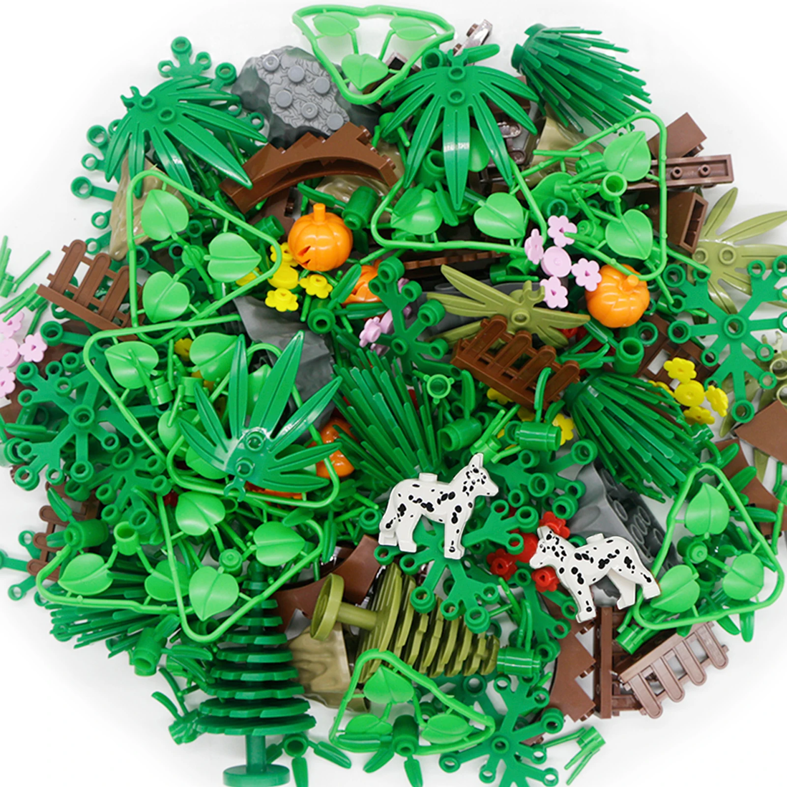 Creative-Botanical-MOC-Bricks-Plant-Tree-House-Leaf-Flower-Grass ...