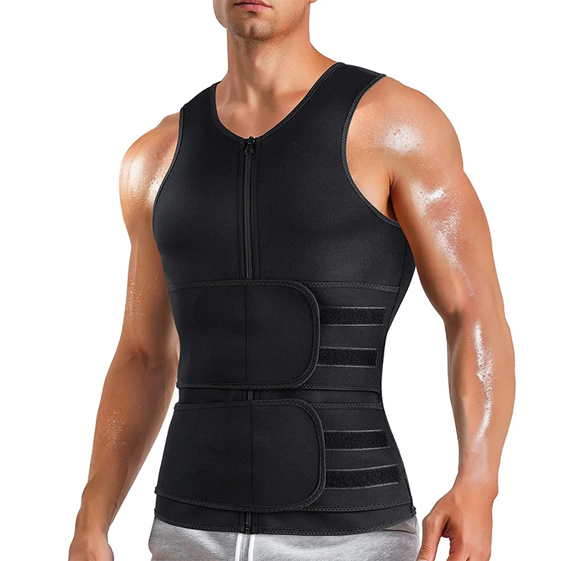 Männer Sauna Taille Trainer Weste für Gewichtsverlust Schweiß Body ...