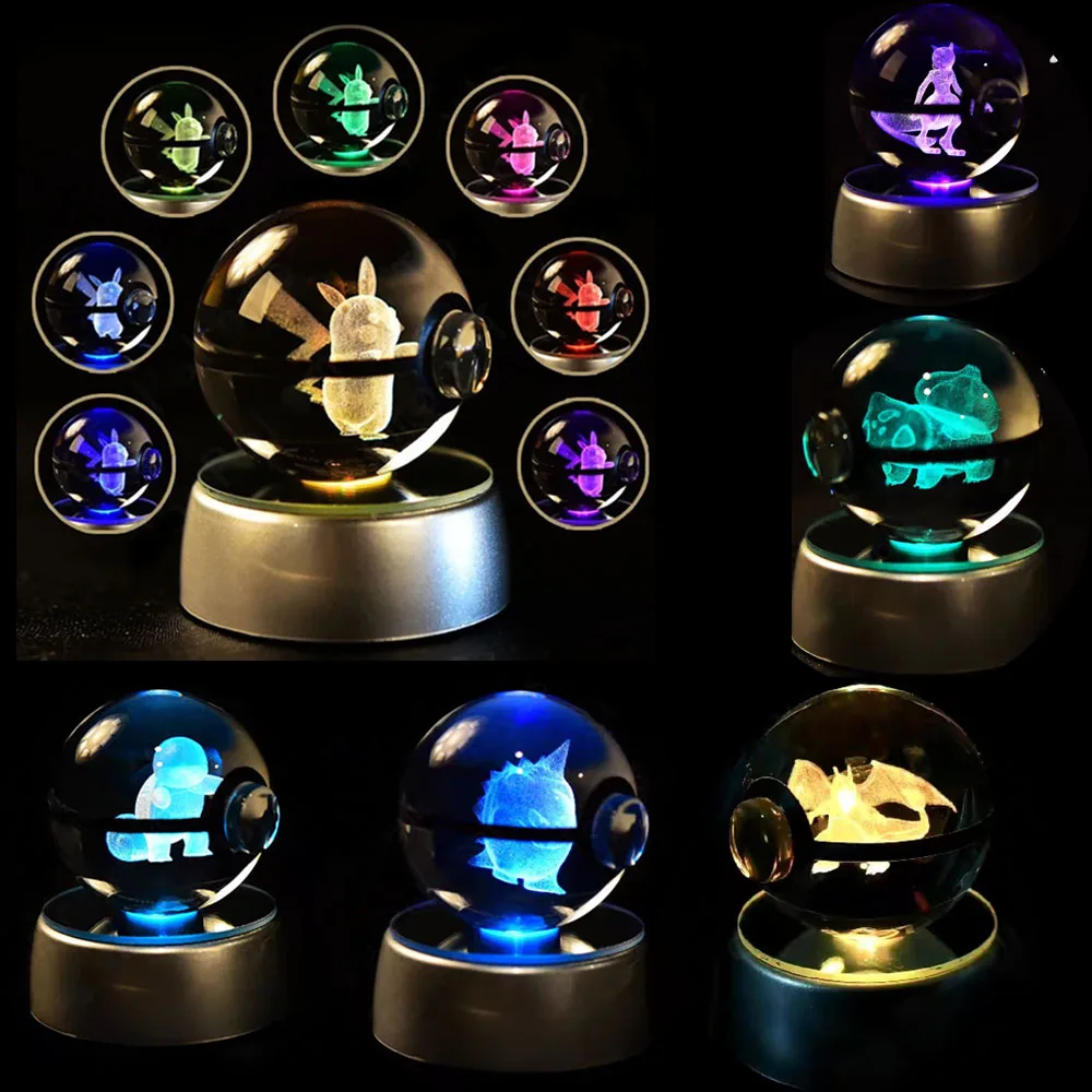 8pcs-Pokemon-Crystal-Ball-5CM-Mewtwo-Pikachu-Gengar-Crystal-Glass ...