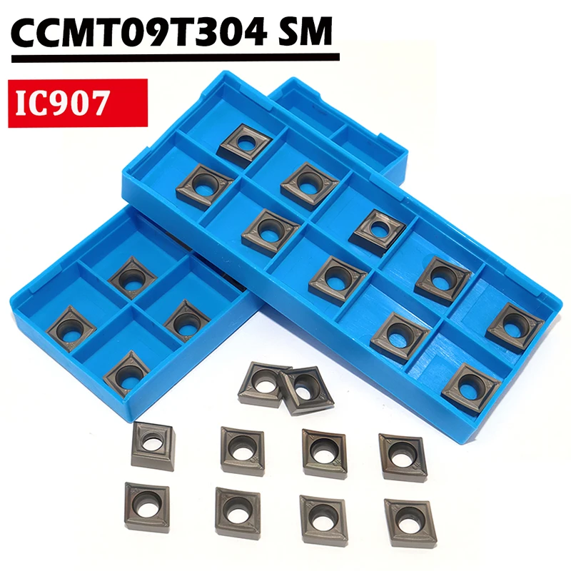 Turning-Lathe-Inserts-CCMT09T304-SM-IC907-Internal-Turning-Tools ...