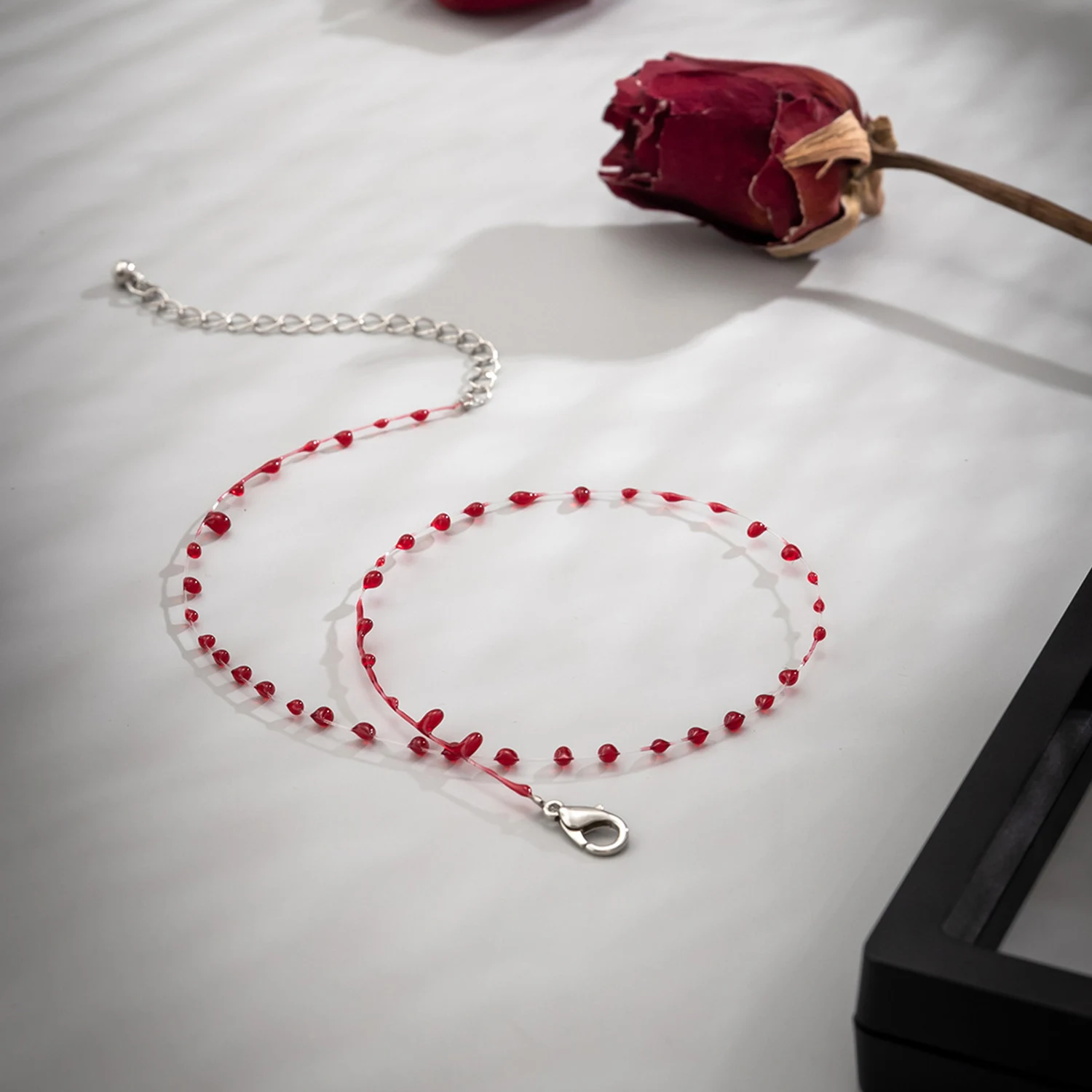 Gothic-Red-Dripping-Blood-Drop-Cross-Bracelet-Vampire-Choker-Bracelet ...