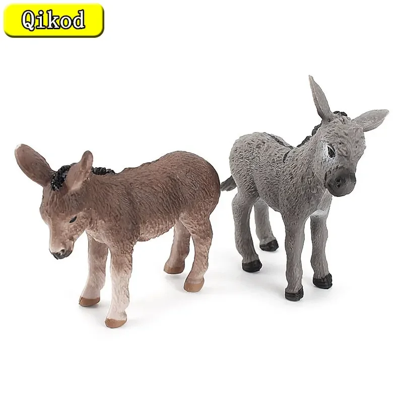 Miniatura-simulada-de-Animal-s-lido-lindo-burro-realista-modelo-de ...