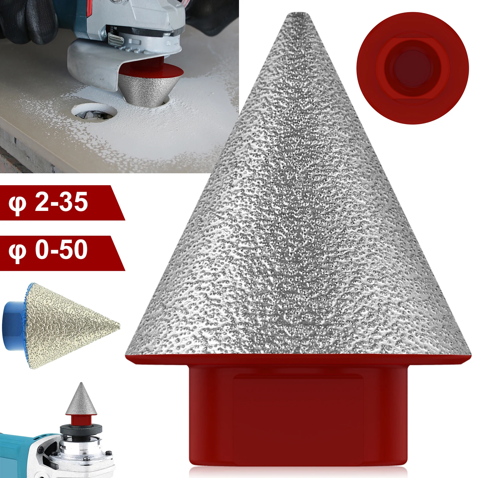 35-50mm-Diamond-Beveling-Chamfer-Bit-M14-Professional-Cone-Milling-Bit ...