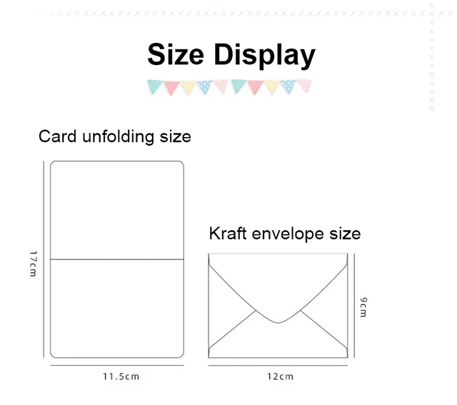 Greeting Card Sizes Chart
