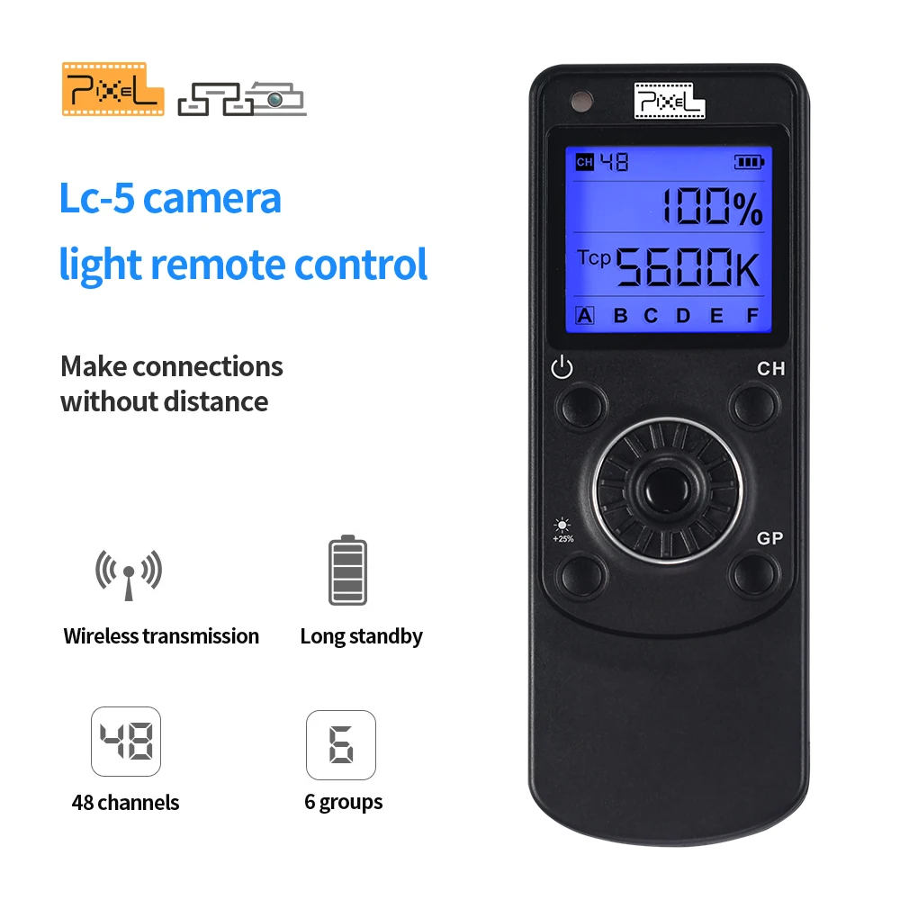 Pixel Lc-5 Wireless Camera Light Remote Controller Camera Accessories ...