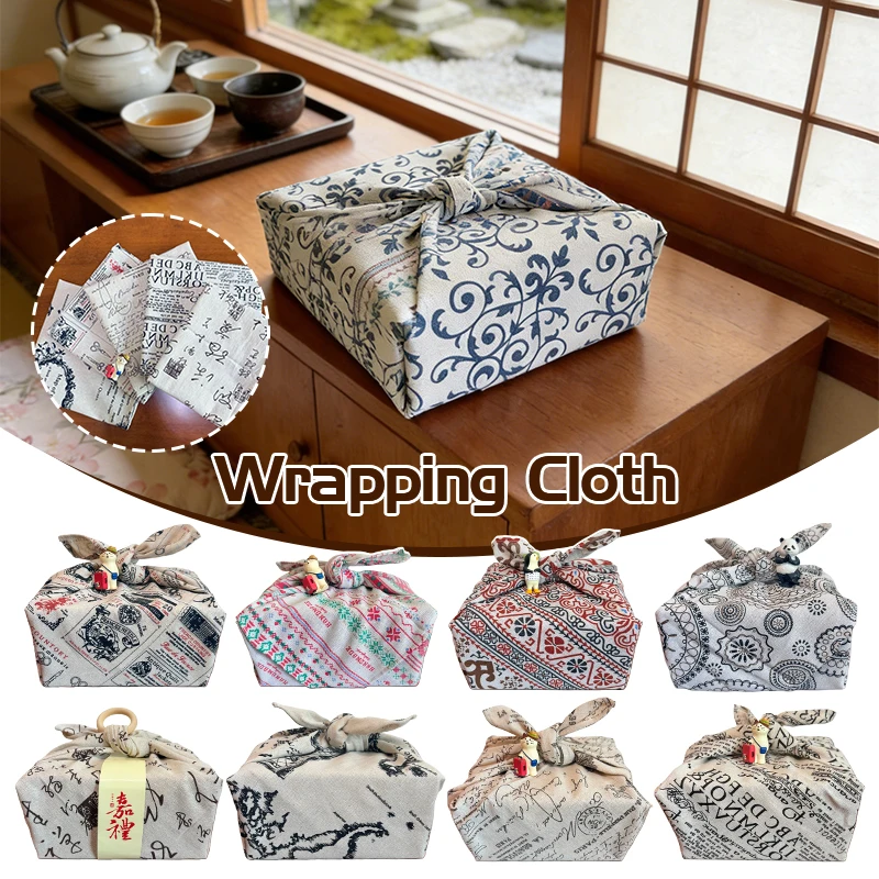Japanese Furoshiki Sushi Bento Cloth Handkerchief Chinese Calligraphy ...